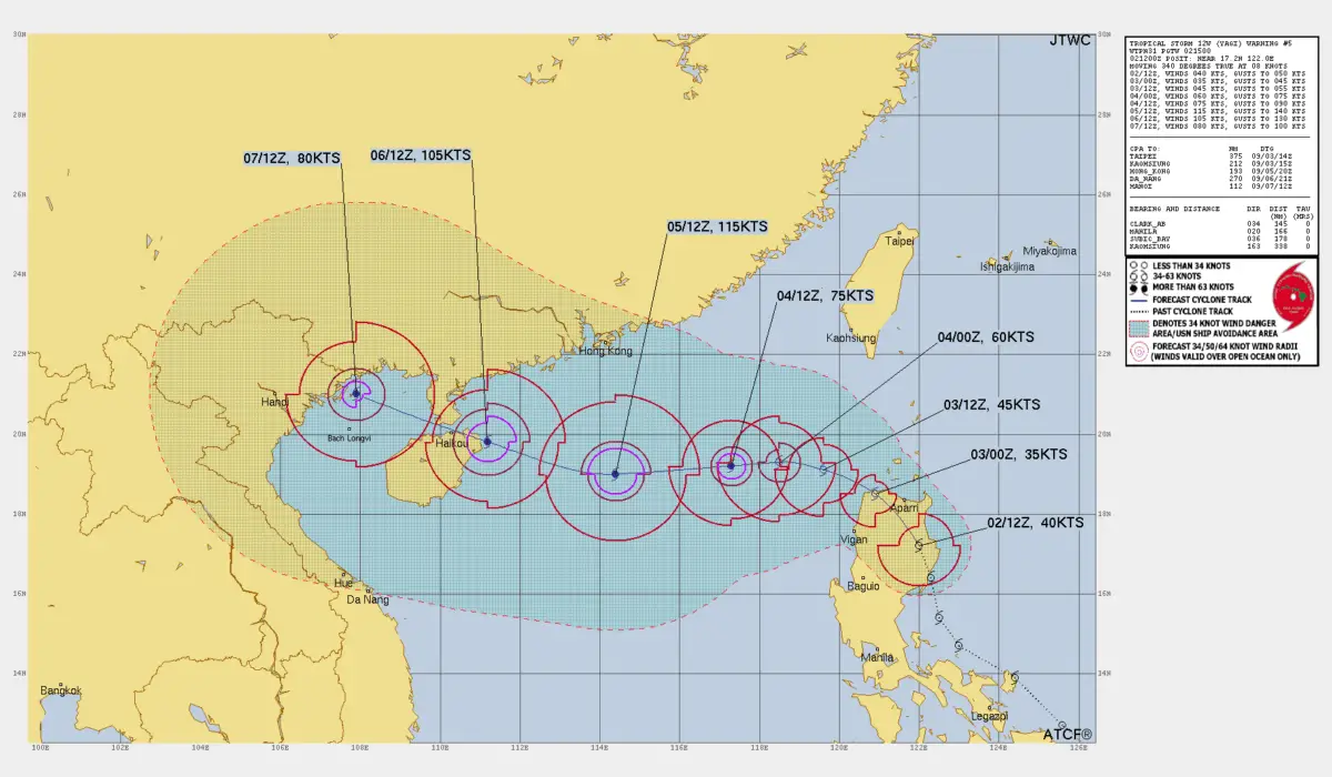 Tropical Storm Yagi To Re-intensify over South China Sea