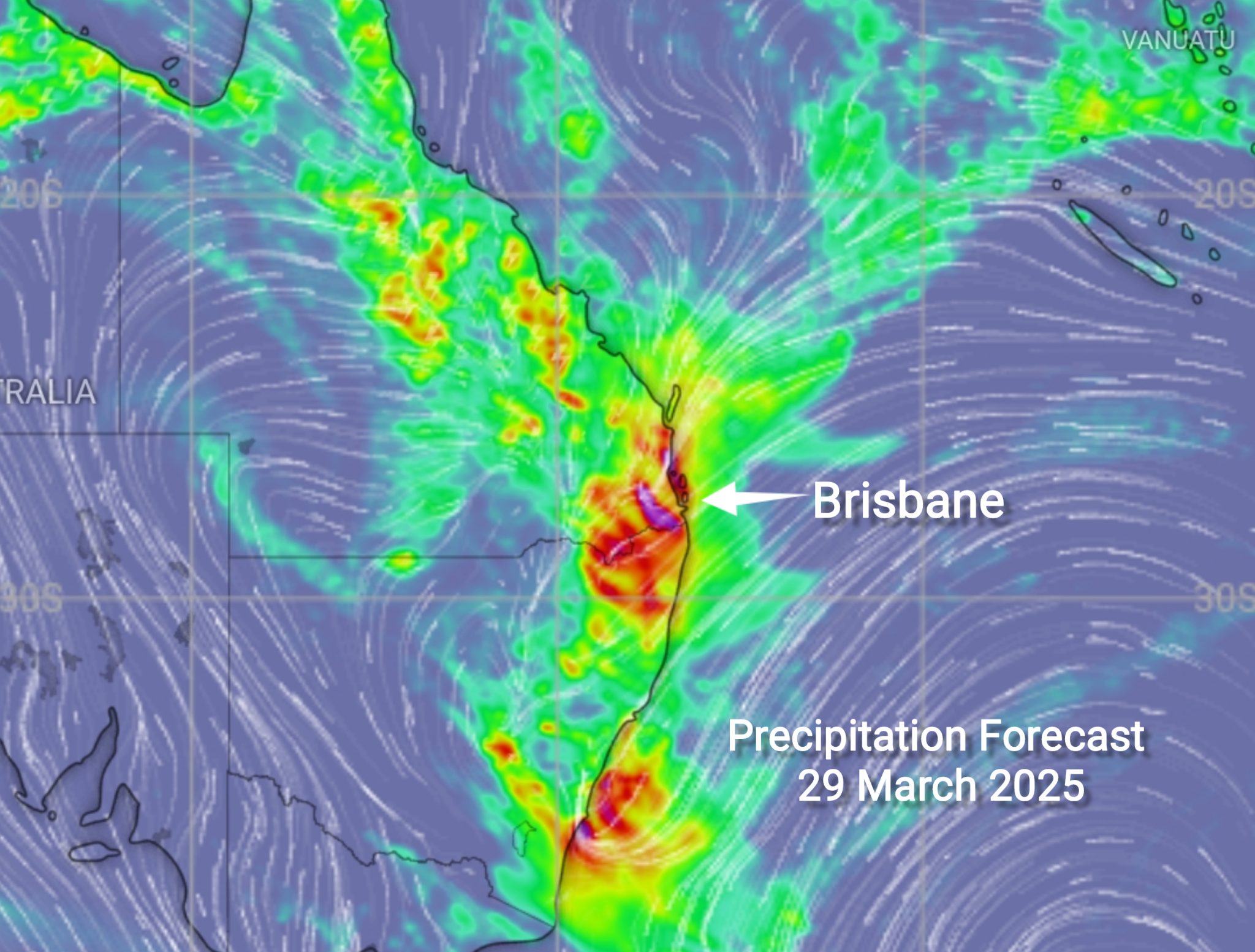 Brisbane 7-Day Weather Forecast : Rain and Showers Ahead - BWOT Weather