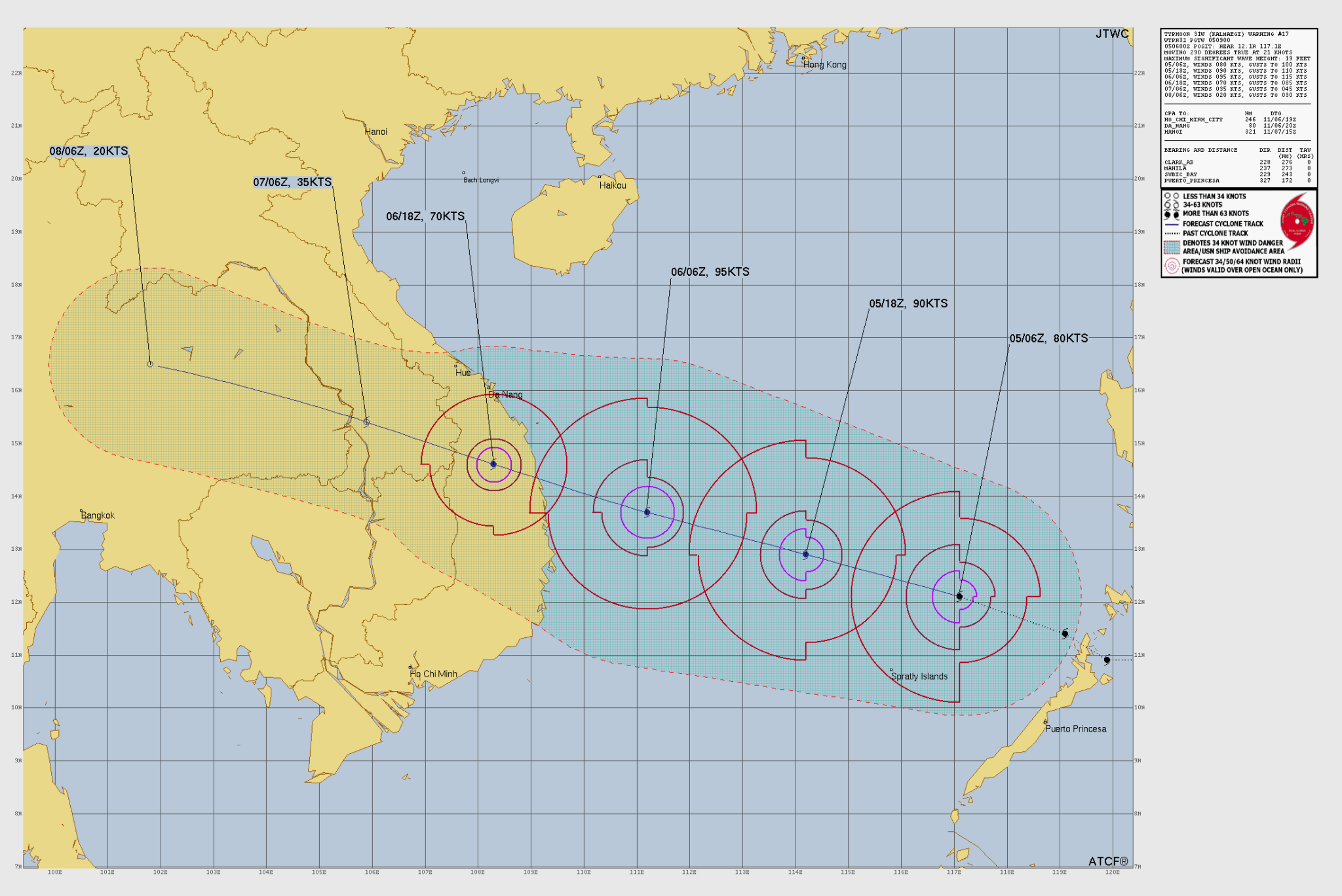 Typhoon Kalmaegi Strengthens and Aiming Toward Vietnam - BWOT Weather